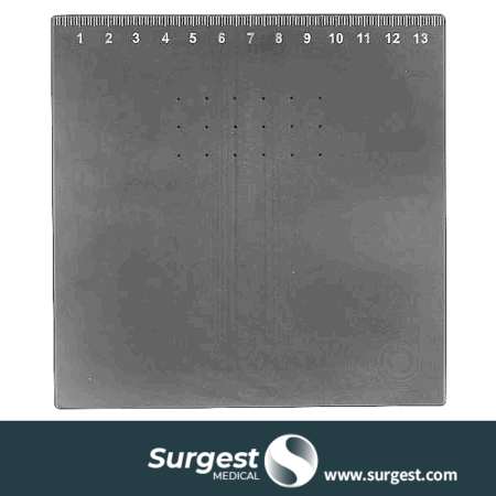 Delrin® Cutting Block, 12cm square, 10mm thick - Surgest Medical
